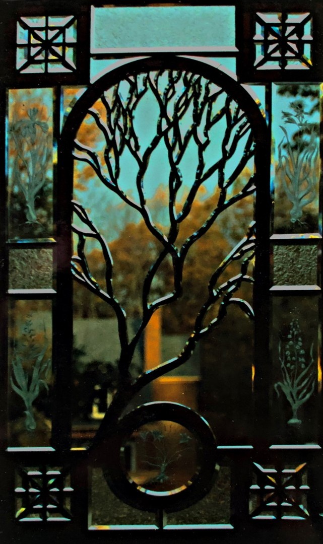 Contemporary Stained Glass Window Art Glass ©Cain ~ White Architectural ...